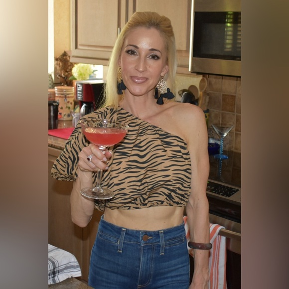 S W F | Tops | A Very Cool Off The Shoulder Swf Zebra Top | Poshmark